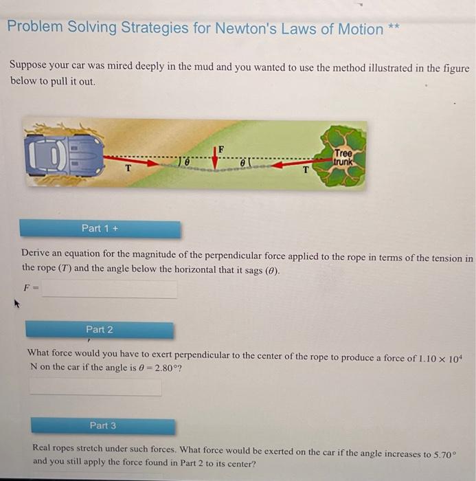 Solved Problem Solving Strategies for Newton's Laws of | Chegg.com