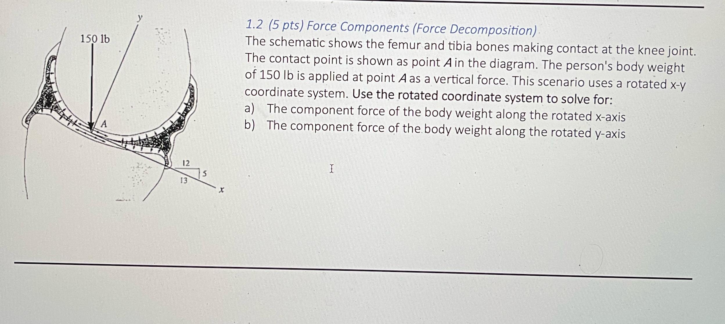 Solved 1.2 (5 pts) Force Components (Force | Chegg.com Solved 1.2 (5 pts) Force Components (Force | Chegg.com
