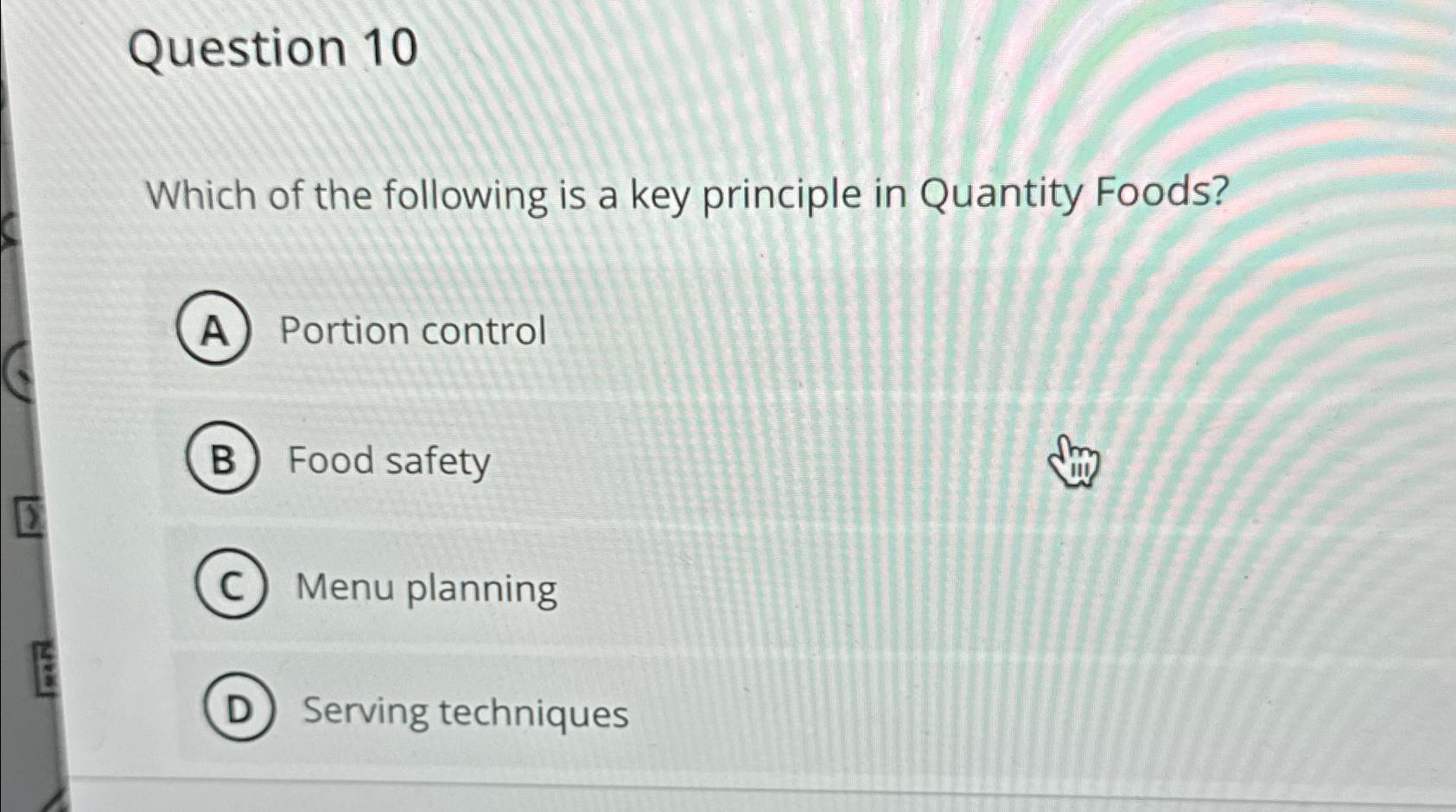 Solved Question 10Which of the following is a key principle | Chegg.com