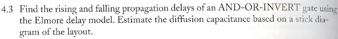 Find the rising and falling propagation delays of an | Chegg.com