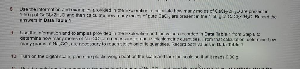 Solved 8 Use The Information And Examples Provided In The Chegg