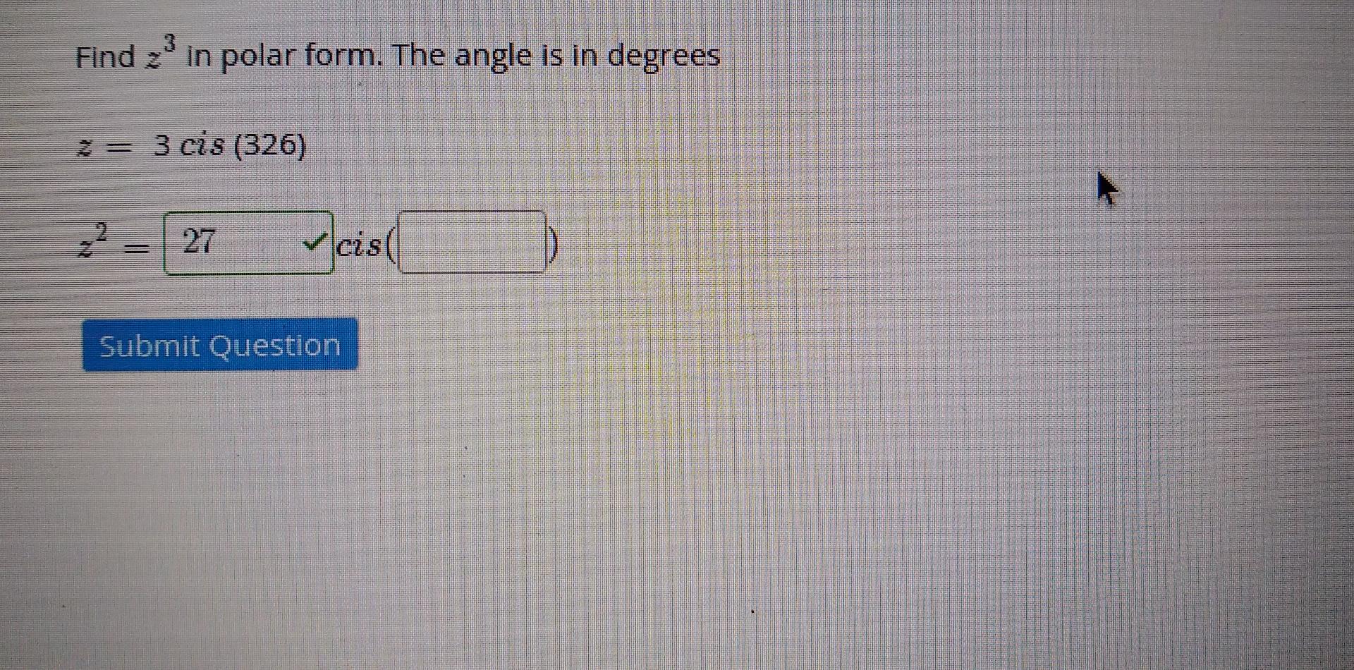 Solved I don't understand how to get the cis( ) part of | Chegg.com