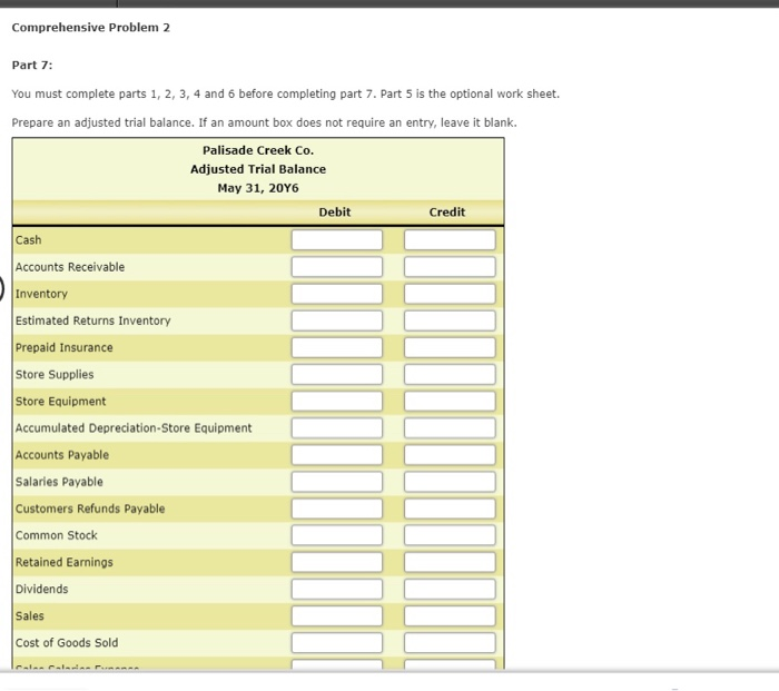Solved Comprehensive Problem 2 Part 3: NOTE: You must | Chegg.com