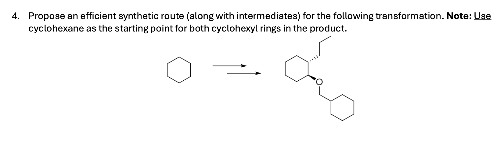 Solved Propose an efficient synthetic route (along with | Chegg.com