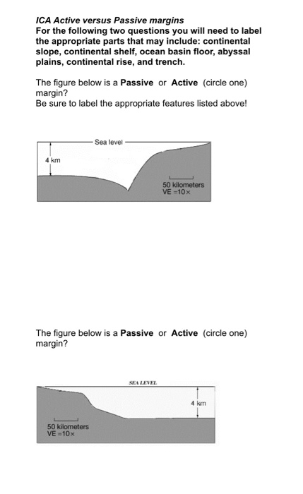Solved ICA Active versus Passive margins For the following | Chegg.com