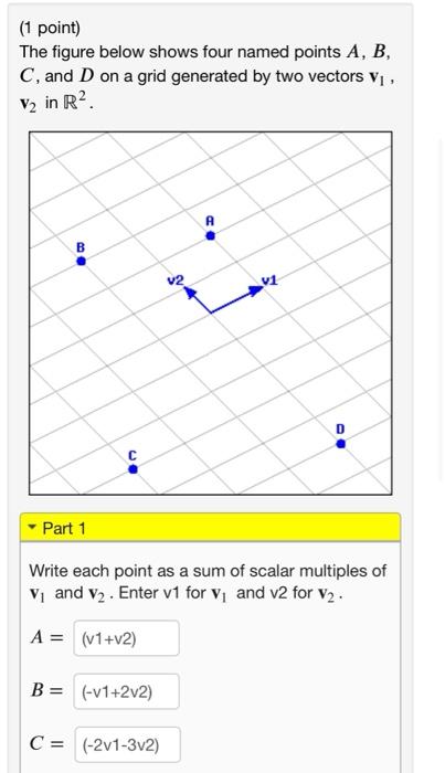 Solved (t point) - paint 1 CA BA−DA= 1BA−DA+DC2= | Chegg.com