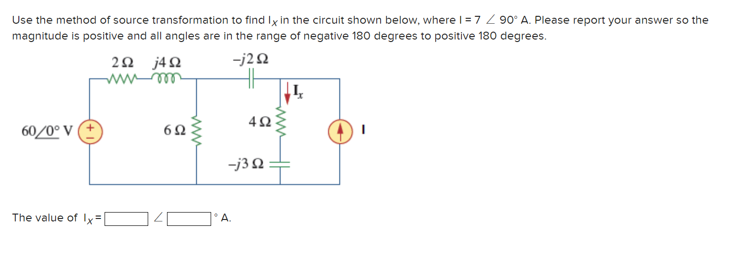Solved Use the method of source transformation to find Ix | Chegg.com