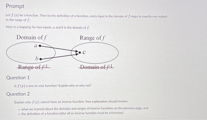 Solved Prompt Let f(x) be a function. Then by the definition | Chegg.com