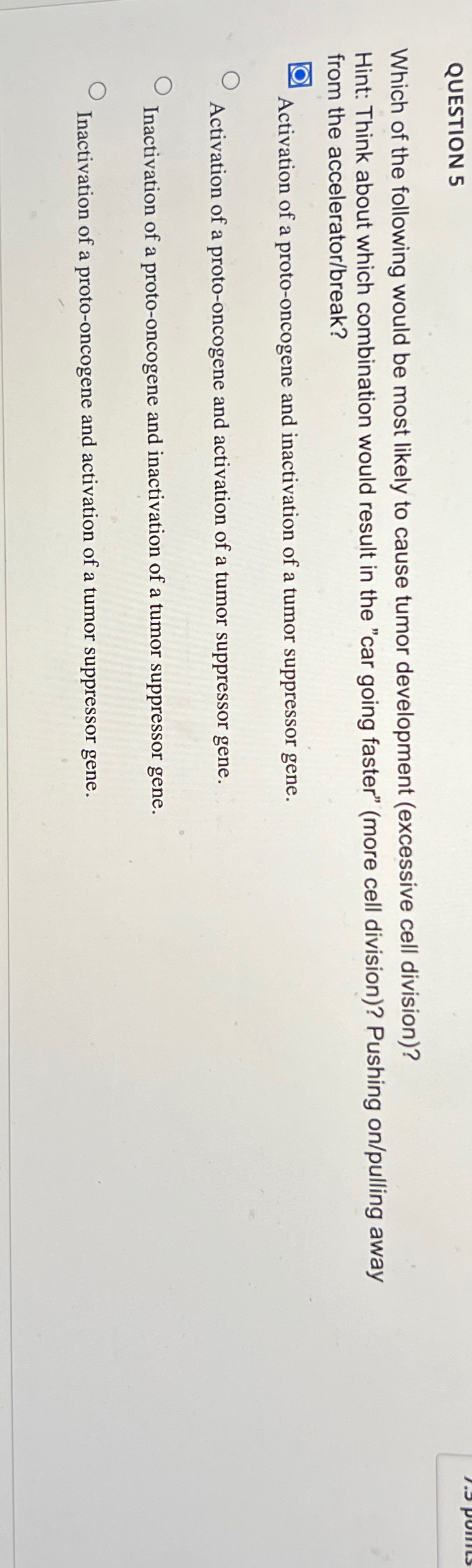 Solved QUESTION 5Which of the following would be most likely | Chegg.com