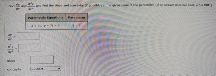 Solved Find \\( \\frac{d y}{d x} \\) and \\( \\frac{d^{2} | Chegg.com