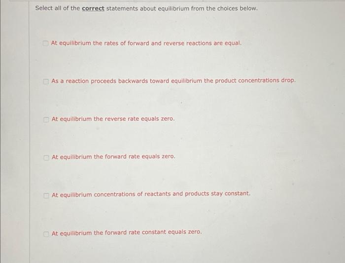 Solved Select all of the correct statements about | Chegg.com