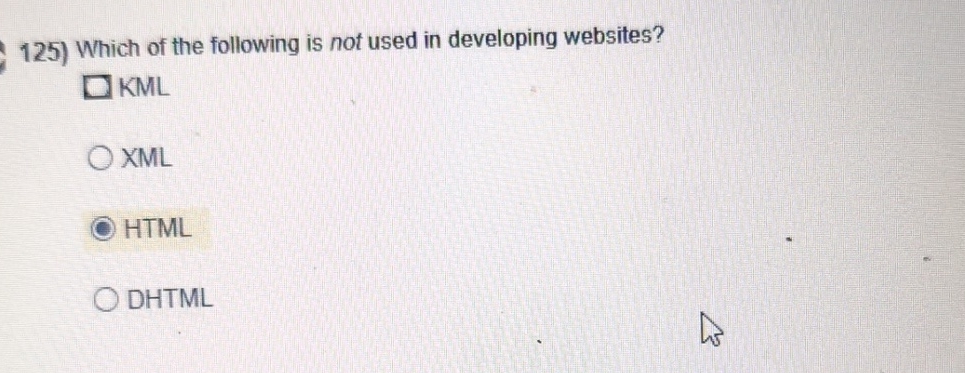 Solved Which of the following is not used in developing | Chegg.com