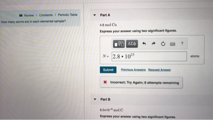 Solved Review I Constants I Periodic Table Part A How many | Chegg.com