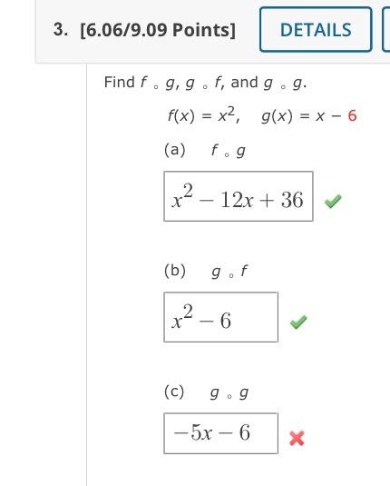 Solved Find two functions f and g such that (f∘g)(x)=y. | Chegg.com