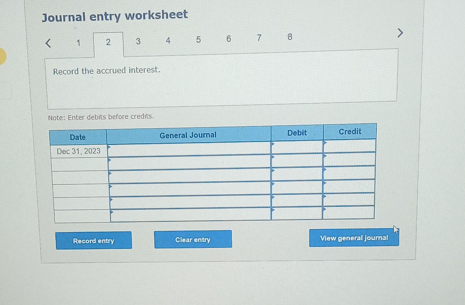Solved Journal entry worksheet
