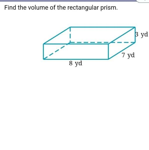 Solved bFind the volume of the rectangular prism. | Chegg.com