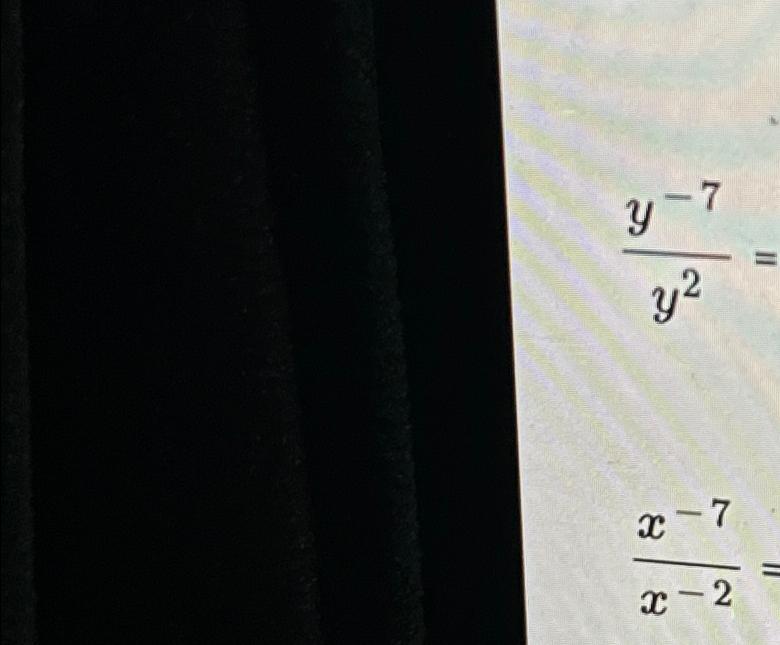 Solved y-7y2=x-7x-2= | Chegg.com
