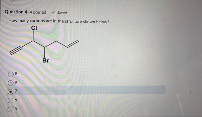 Solved How many carbons are in the structure shown below? | Chegg.com