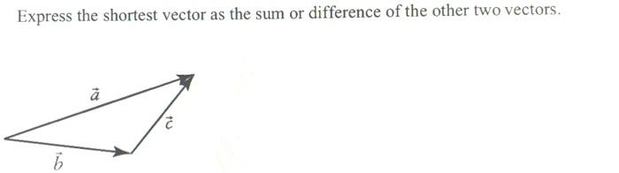 Solved Express the shortest vector as the sum or difference | Chegg.com
