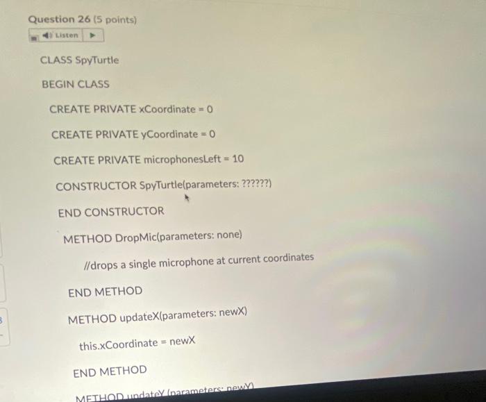 Solved Listen While Loop Sing System Elass Cse1321 0589