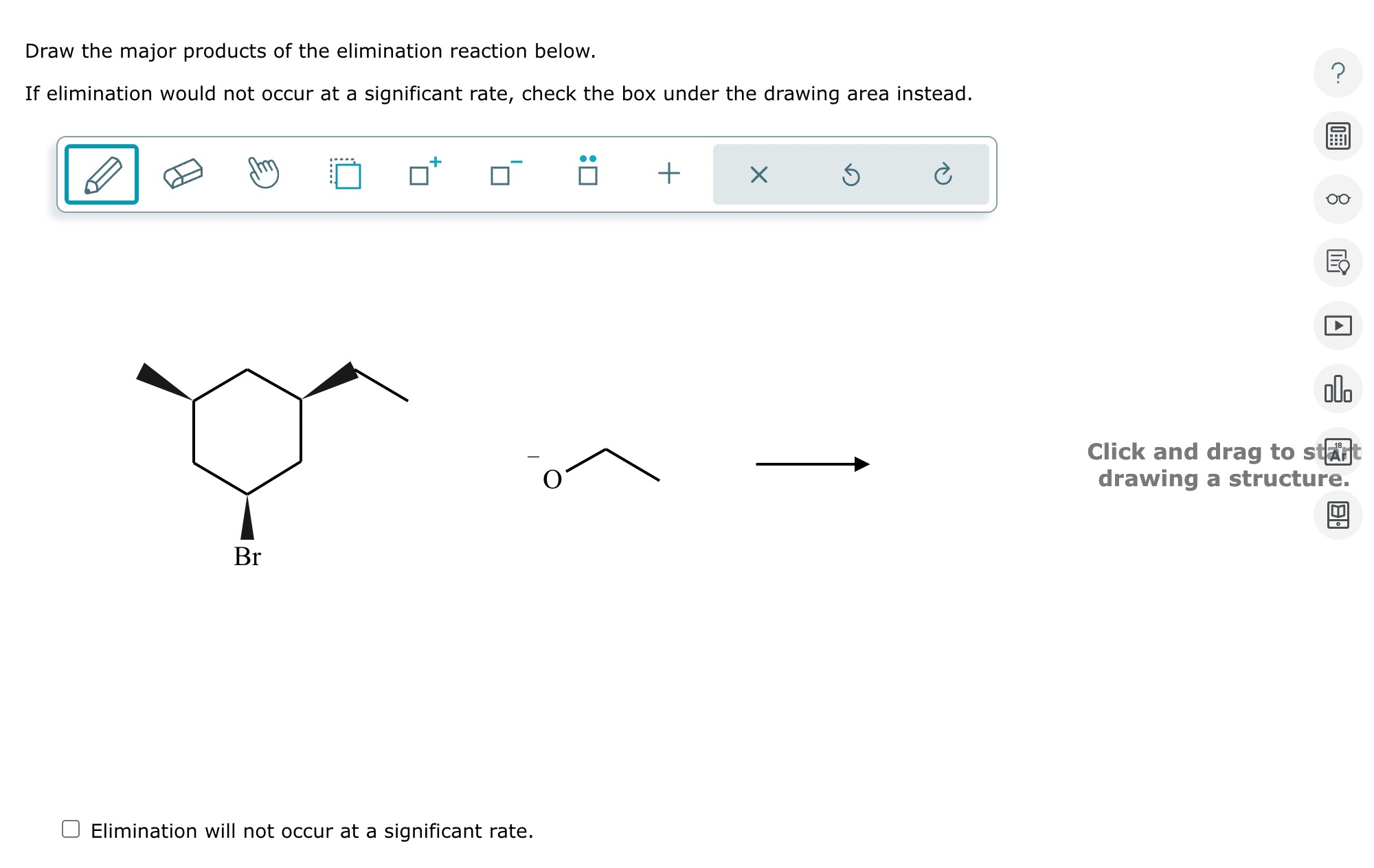 Solved Click and drag to st济t drawing a | Chegg.com