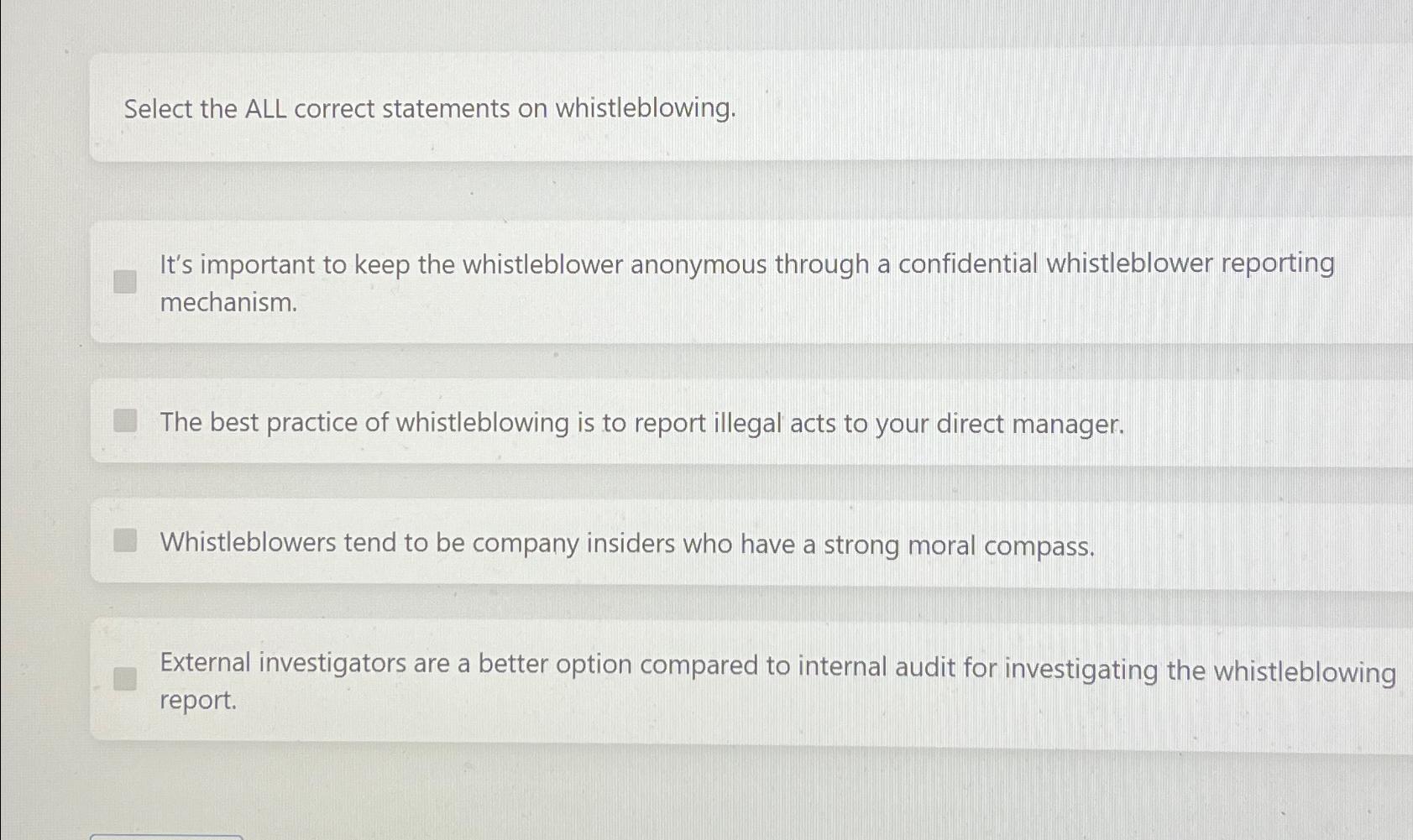 Solved Select the ALL correct statements on | Chegg.com