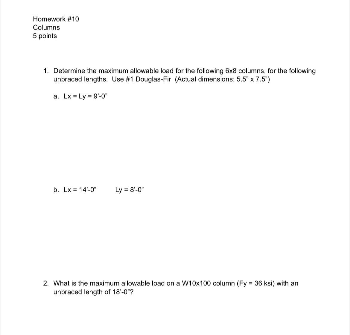 Solved Determine the maximum allowable load for the | Chegg.com