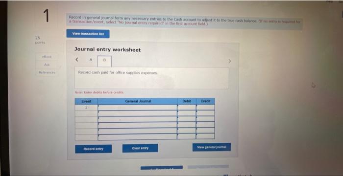 The following is a hist of chects and deposits | Chegg.com