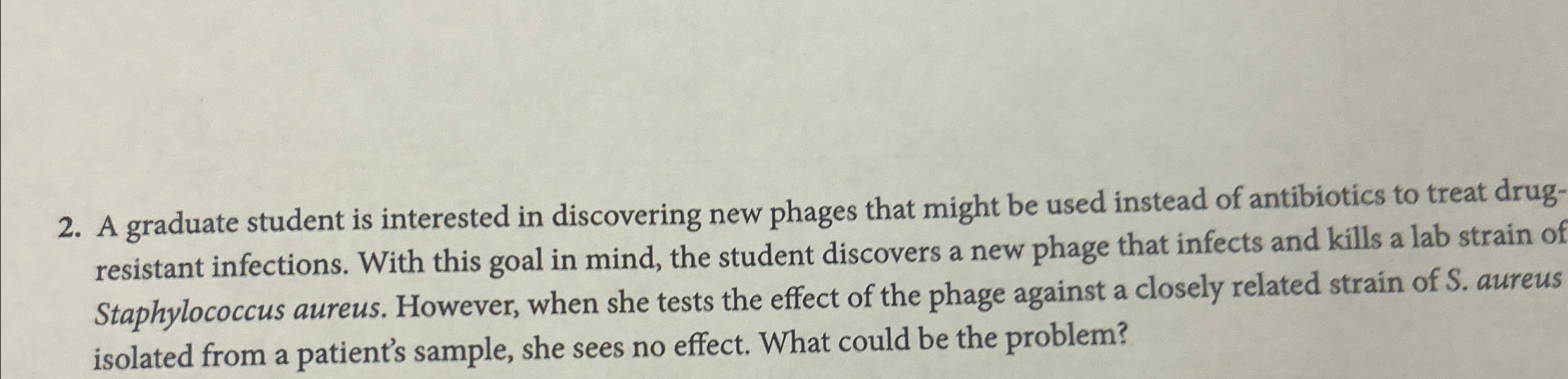 Solved A graduate student is interested in discovering new | Chegg.com