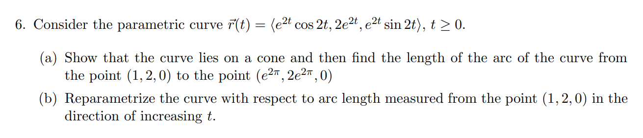 Solved Consider the parametric curve | Chegg.com