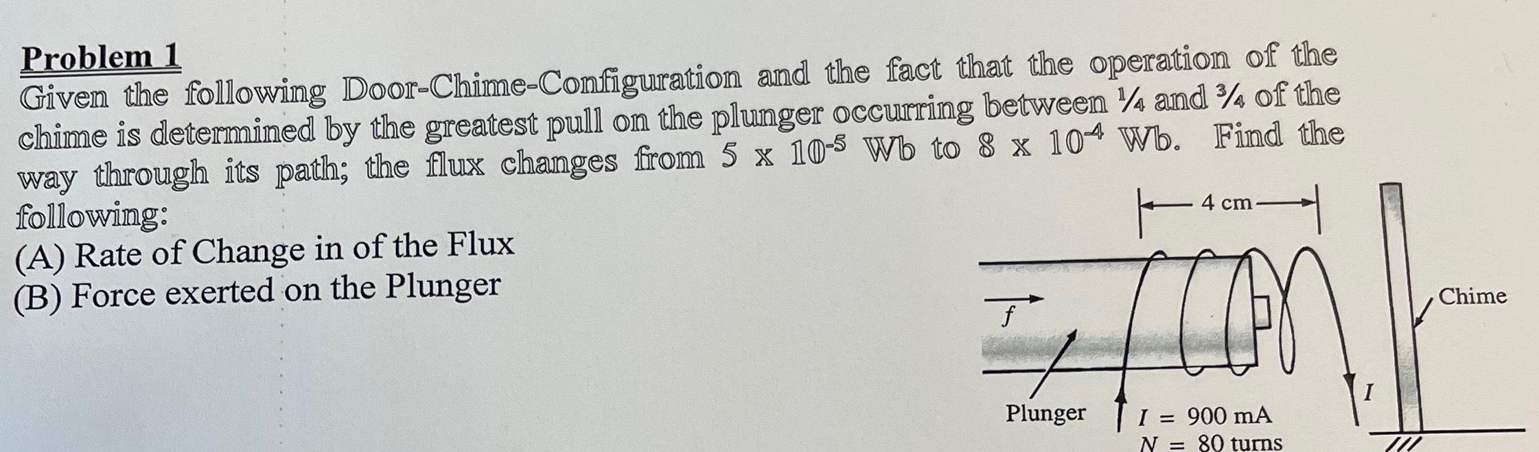 Solved Problem 1Given the following Door-Chime-Configuration | Chegg.com