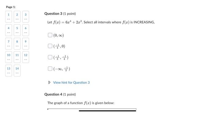 Solved On which of the following intervals is f(x) | Chegg.com