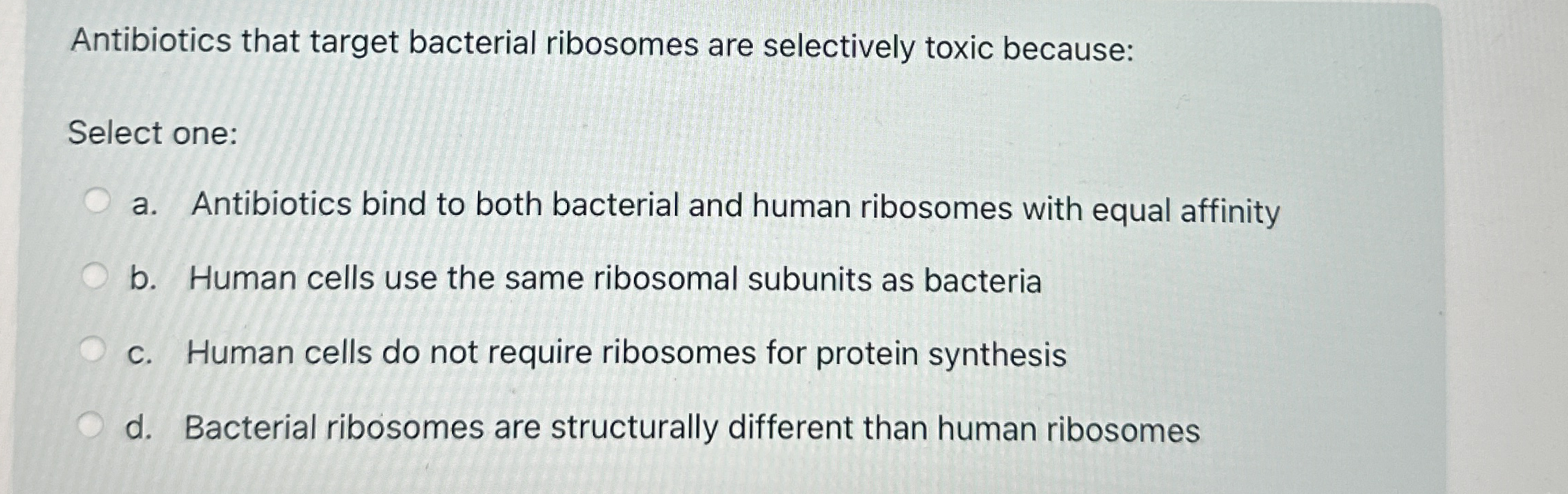 Solved Antibiotics that target bacterial ribosomes are | Chegg.com