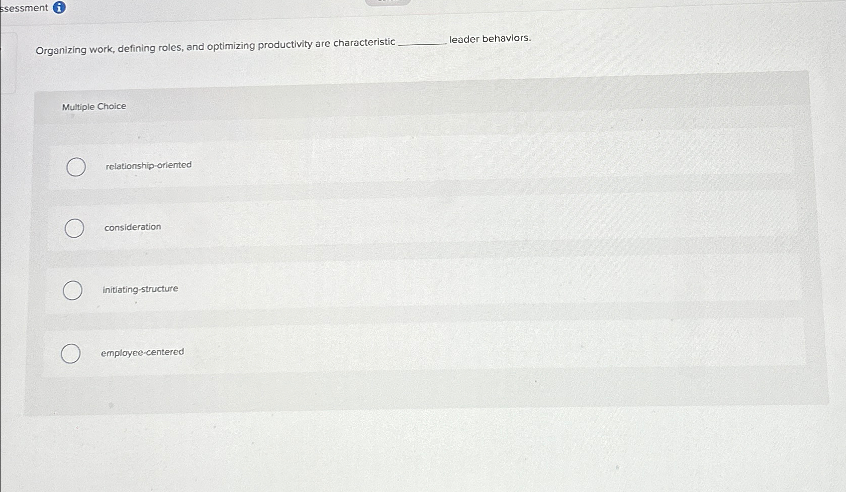 Solved ssessment (i)Organizing work, defining roles, and | Chegg.com