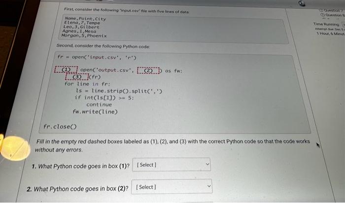 Solved First, considor the following "input.esv" file with | Chegg.com