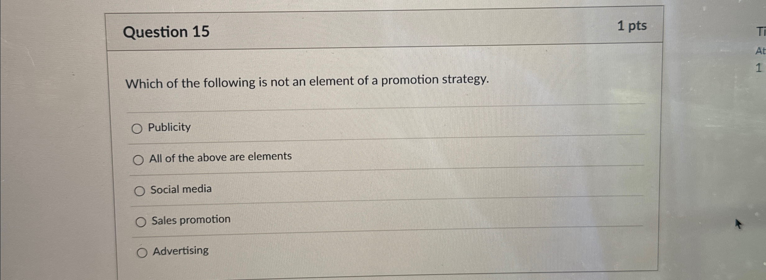 Solved Question 151 ﻿ptsWhich of the following is not an | Chegg.com