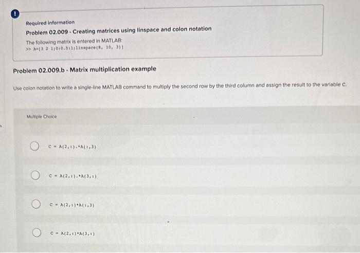 Solved Required information Problem 02.009 - Creating | Chegg.com