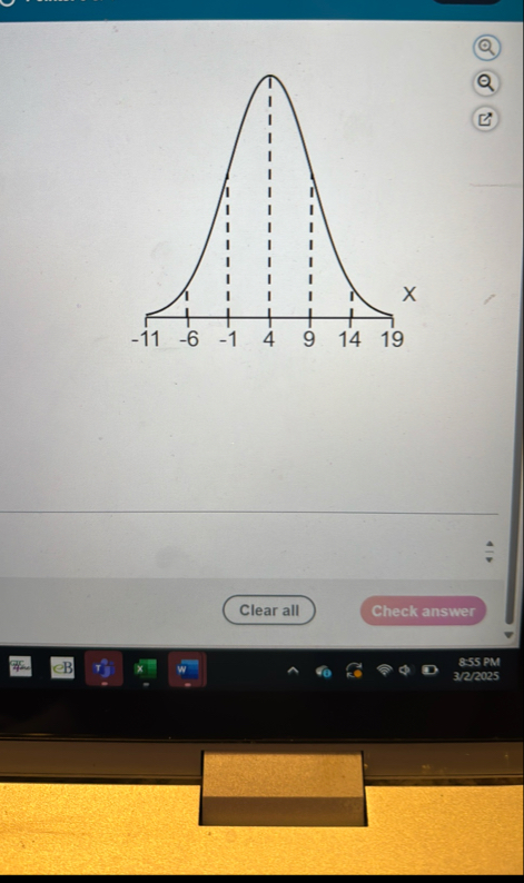 the graph of a normal curve is given on the right. | Chegg.com