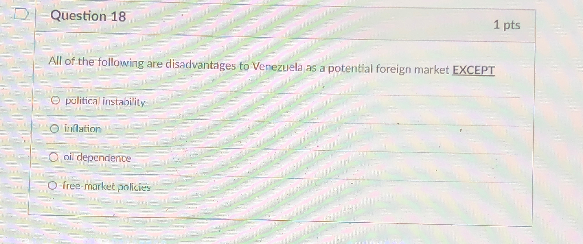 Solved Question 181ptsAll of the following are disadvantages | Chegg.com