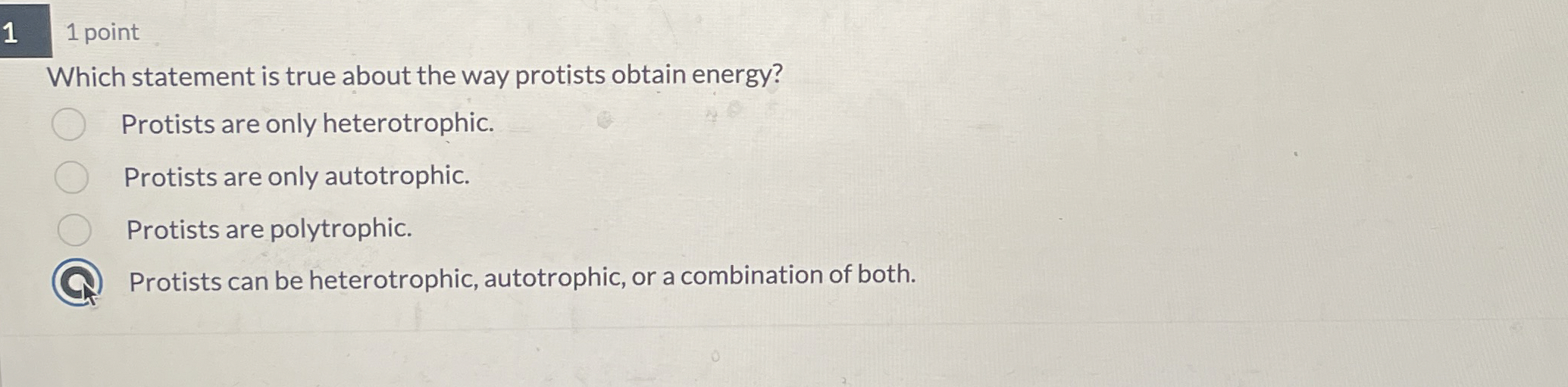 Solved 11 ﻿pointWhich statement is true about the way | Chegg.com