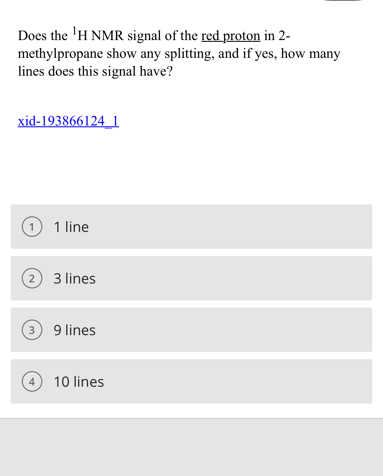 Solved Does the ?1H ﻿NMR signal of the red proton in | Chegg.com