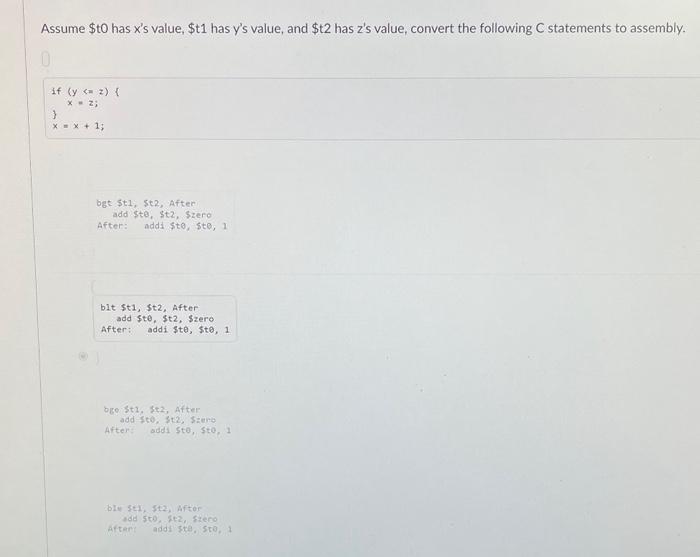 Solved Assume \\( \\$ \\) to has \\( x \\) 's value, \\( \\$ | Chegg.com