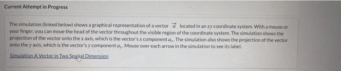 Solved Current Attempt in Progress The simulation (linked | Chegg.com
