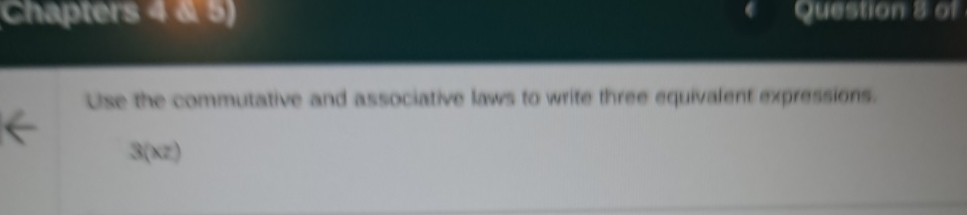 Solved Use the commutative and associative laws to write | Chegg.com