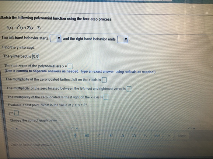 Solved Sketch the following polynomial function using the | Chegg.com
