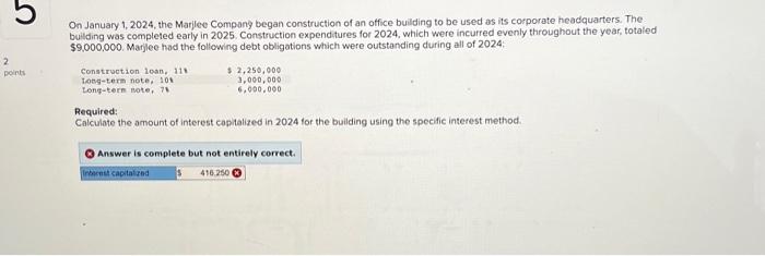 On January 1,2024, the Marjlee Company began | Chegg.com