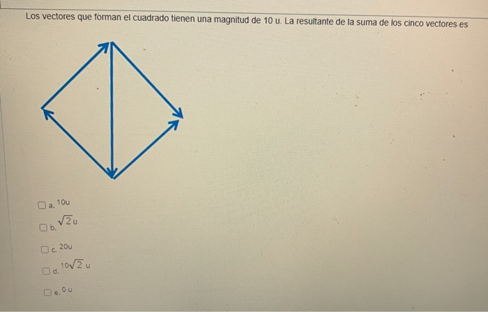 Solved Los vectores que forman el cuadrado tienen una | Chegg.com