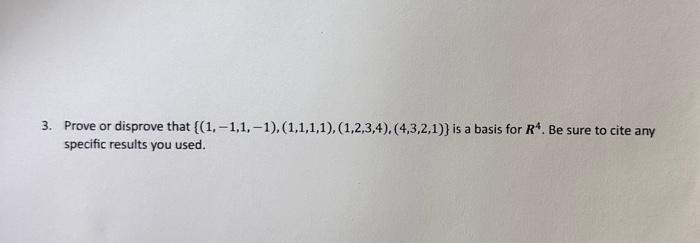 Solved 3. Prove or disprove that | Chegg.com