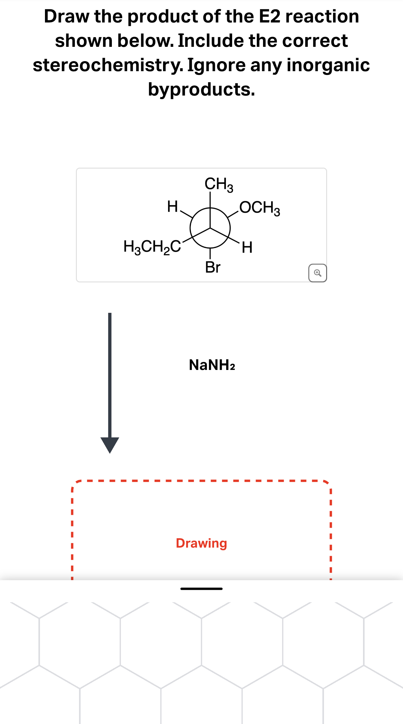 Solved Draw the product of the E2 ﻿reaction shown below. | Chegg.com