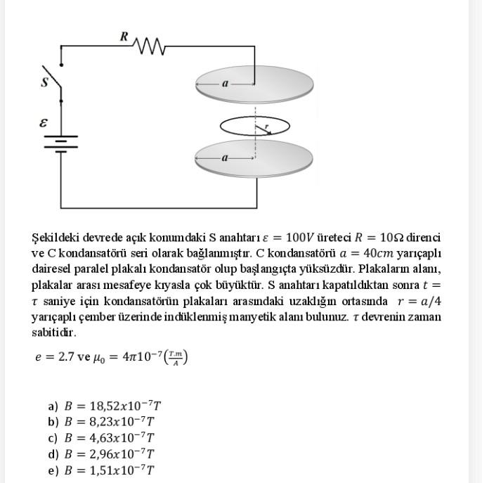 Solved In the circuit in the figure, switch S in open | Chegg.com
